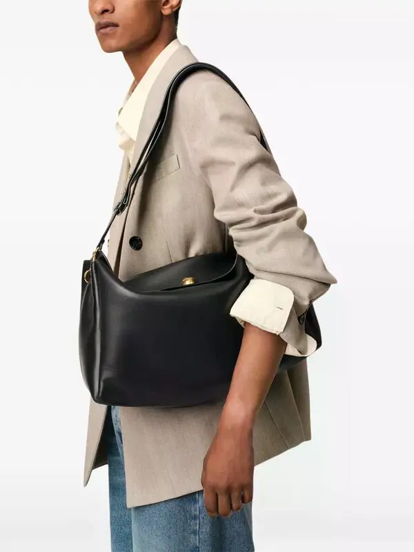 AMI Paris Large Carrousel Shoulder Bag - Black