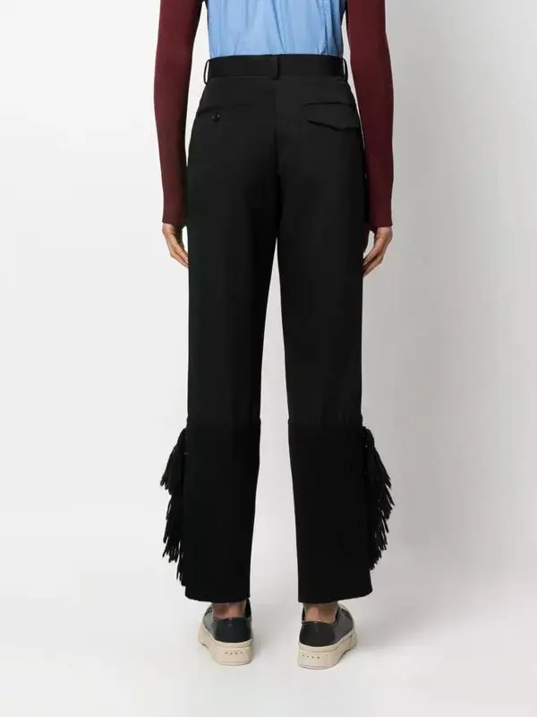 UNDERCOVERISM Frayed-trim Cropped Trousers