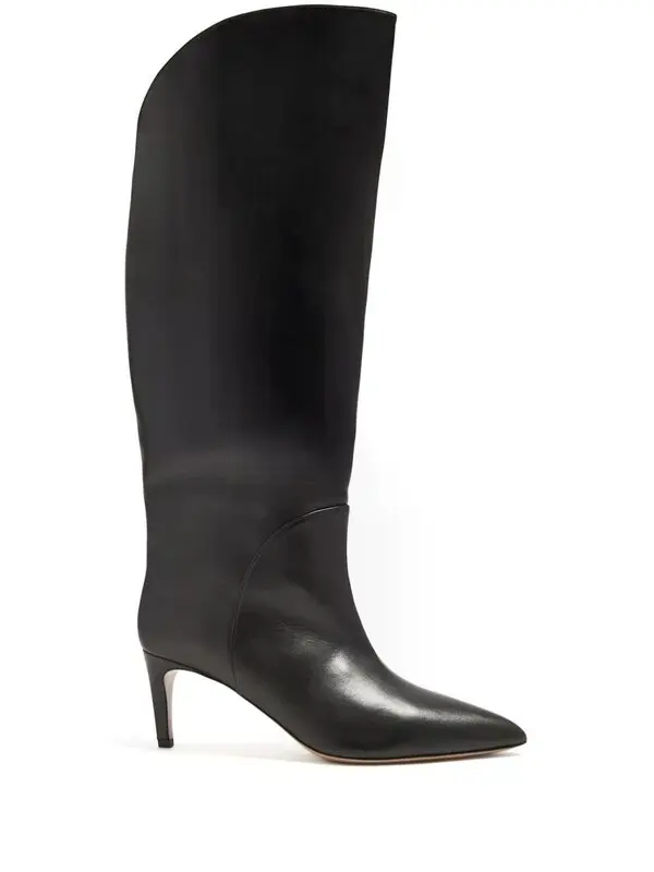 Paris Texas 60mm Gaia Leather Boots - Black