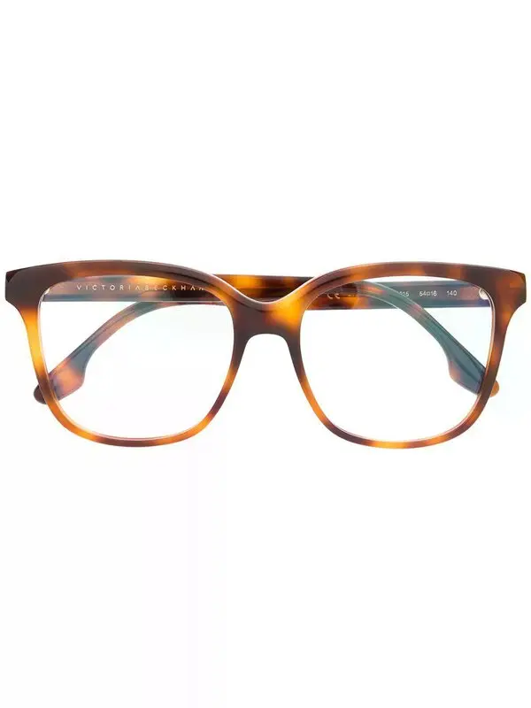 Victoria Beckham Tortoiseshell Square Glasses - Brown