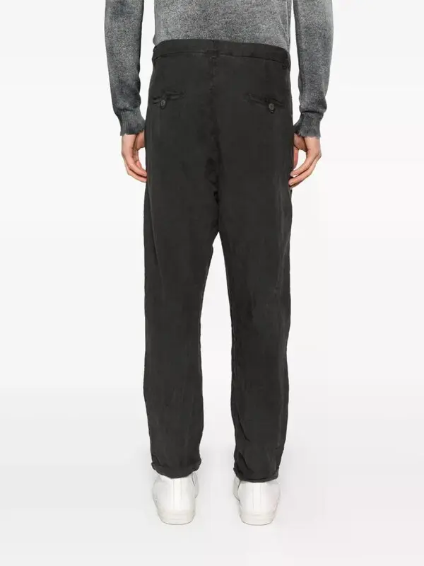 POÈME BOHÉMIEN Mid-rise Drop-crotch Linen Trousers