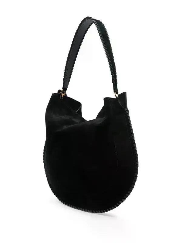 Isabel Marant Étoile Oskan Whipstitch Shoulder Bag - Black