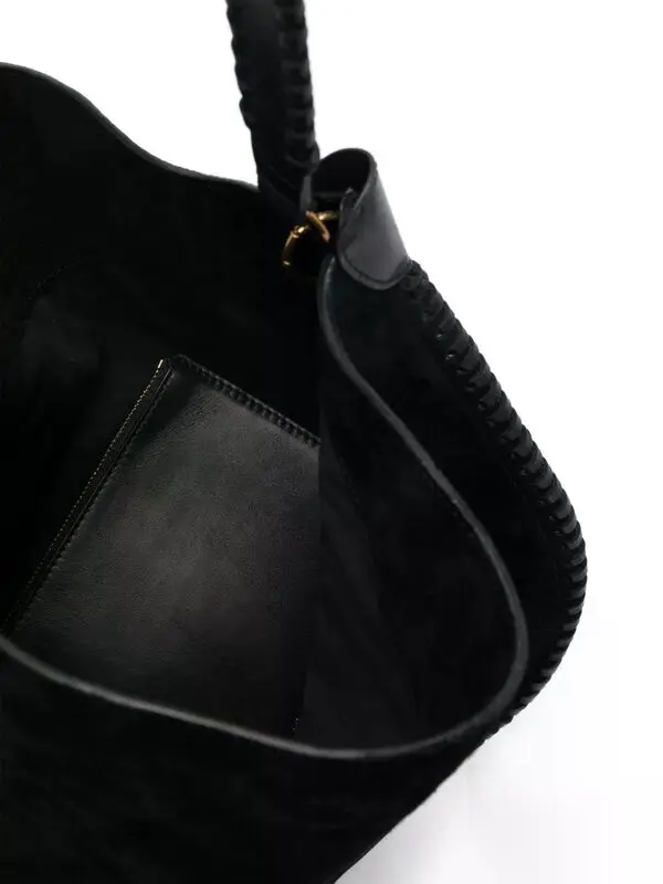 Isabel Marant Étoile Oskan Whipstitch Shoulder Bag - Black