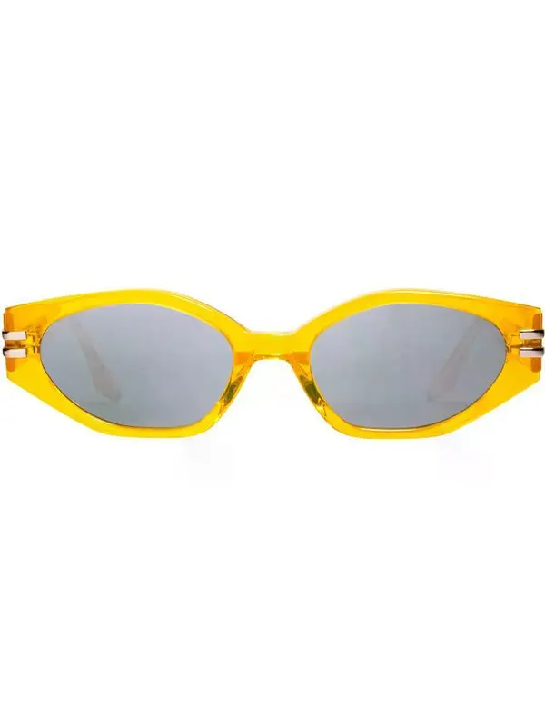 GENTLE MONSTER Ghost Y2 Oval Frame Sunglasses - Black