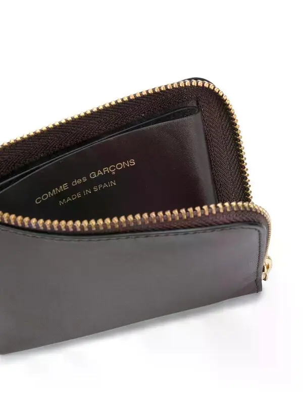 Comme Des Garçons Zip Wallet - Brown