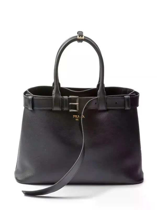 Prada Large Buckle Tote Bag
