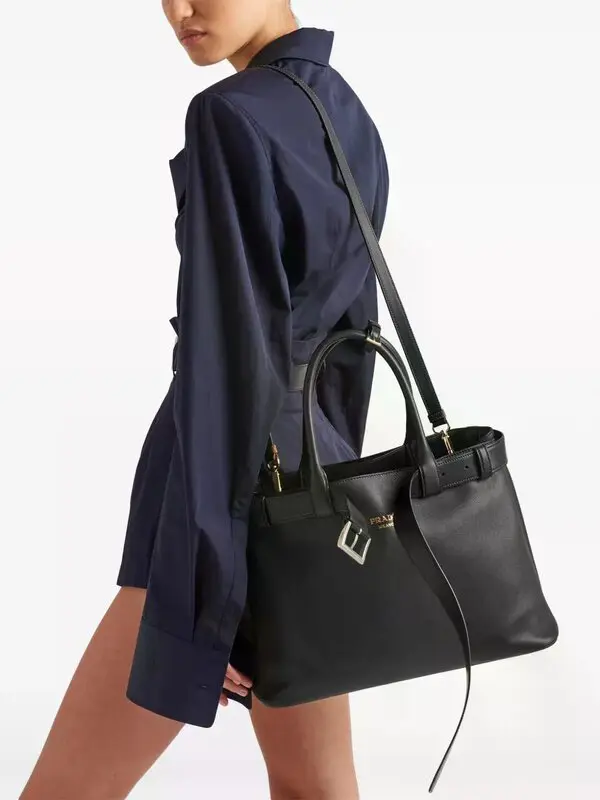 Prada Large Buckle Tote Bag