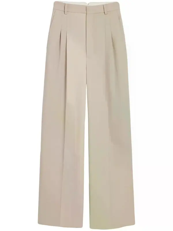 AMI Paris Wide-leg Tailored Wool Trousers