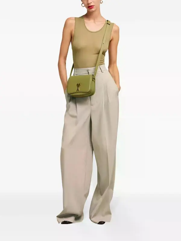 AMI Paris Wide-leg Tailored Wool Trousers