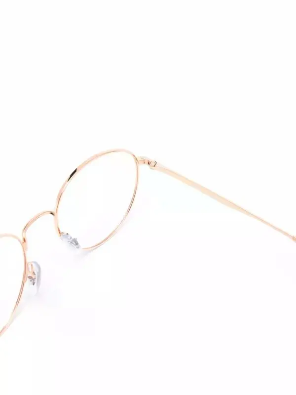 Ray-ban Round-frame Glasses - Gold