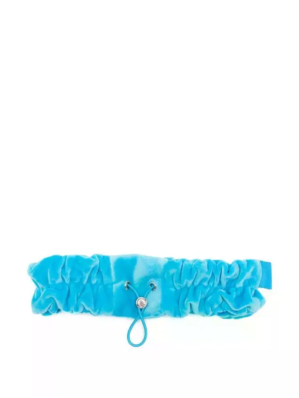 TEAM WANG DESIGN Drawstring Textured Headband - Blue