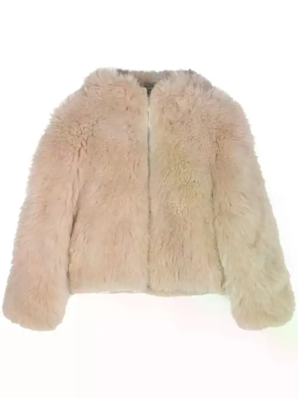 LISKA Fur-design Cashmere Hooded Jacket