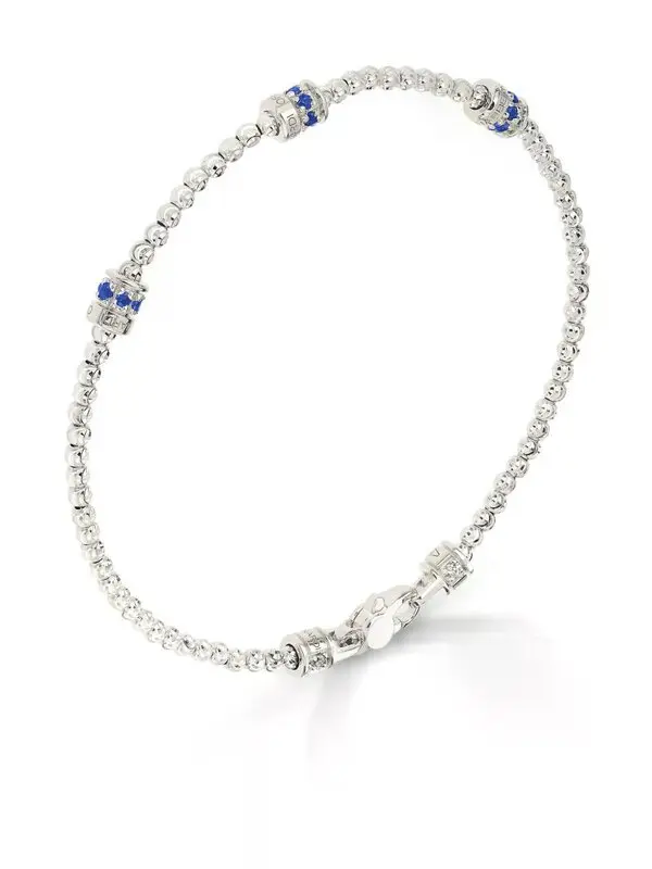 OFFICINA BERNARDI 18kt White Gold Sapphire And Diamond Bracelet - Silver