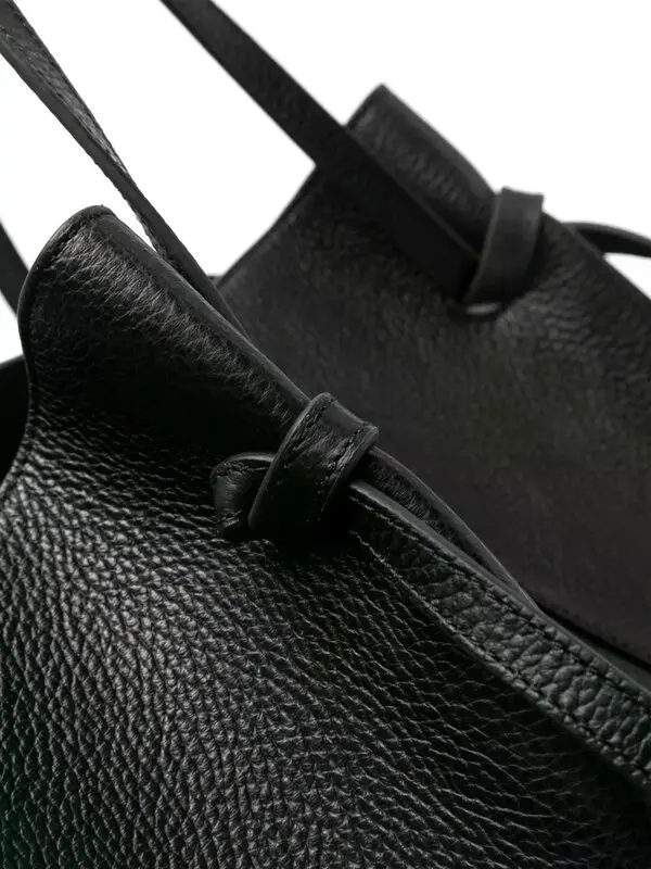 Yuzefi Mochi Pebbled Shoulder Bag - Black