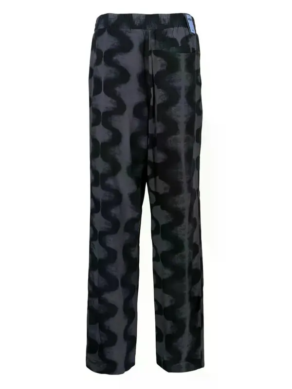 Alexander McQueen Abstract-print Straight-leg Trousers