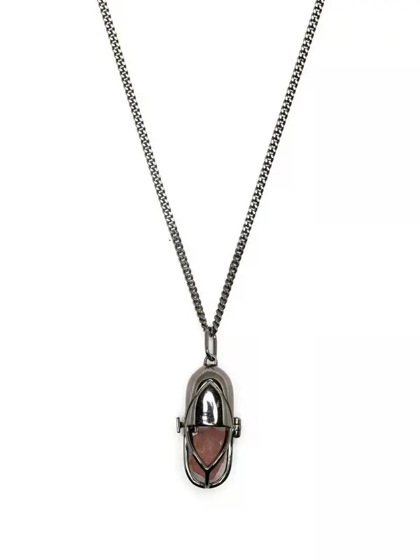 CAPSULE ELEVEN Capsule Crystal Pendant Necklace - Silver