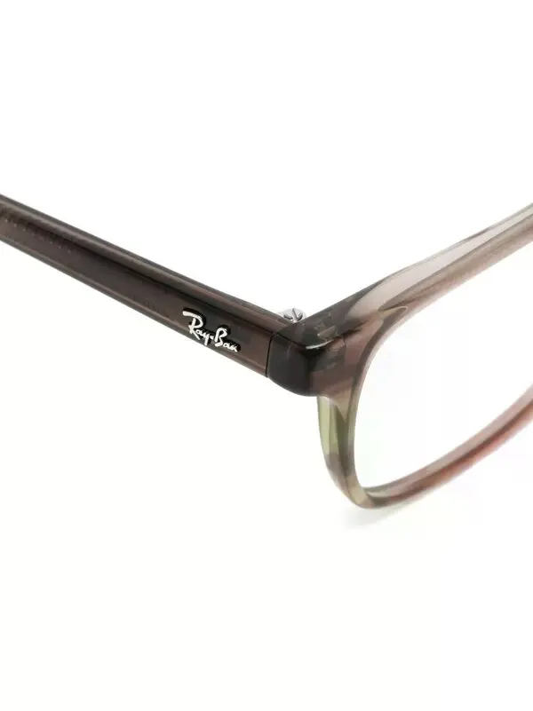 Ray-ban Rectangle-frame Glasses - Brown
