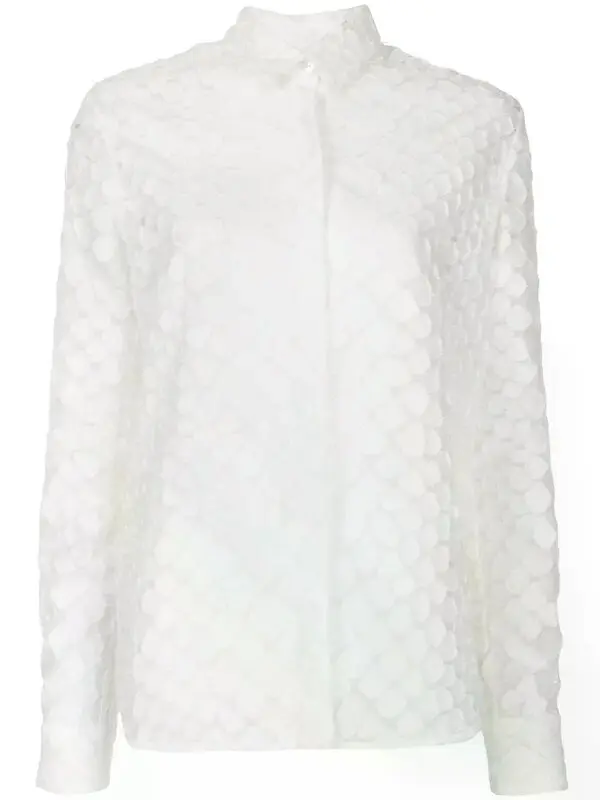Alex Perry Ashton Textured Shirt