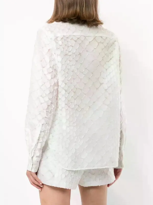 Alex Perry Ashton Textured Shirt