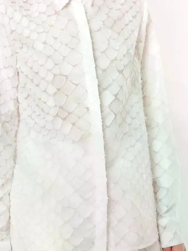Alex Perry Ashton Textured Shirt
