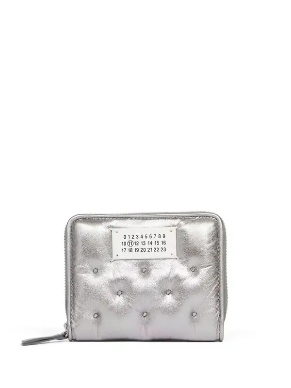 MAISON MARGIELA Small Numbers-motif Leather Wallet - Grey