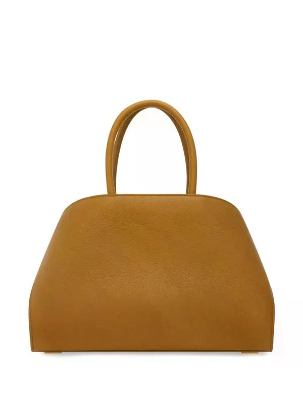 FERRAGAMO Small Hug Tote Bag In Calfskin Leather - Brown