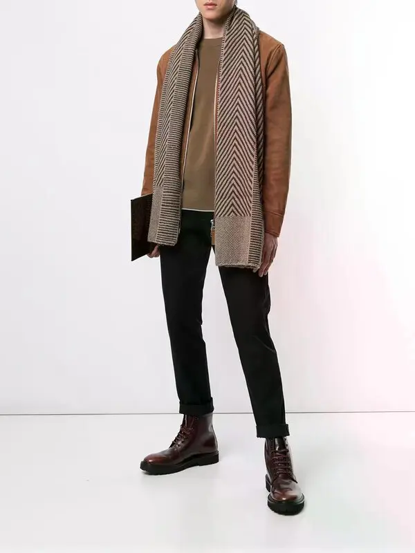 Voz Striped Chevron Shawl Scarf