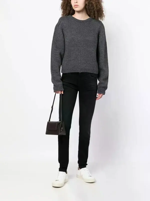 Emporio Armani Embroidered-logo Skinny Jeans