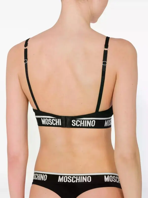 Moschino Logo-underband Triangle-cup Bra