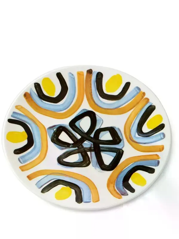 1882 LTD Yellow Flower Dinner Plate - White