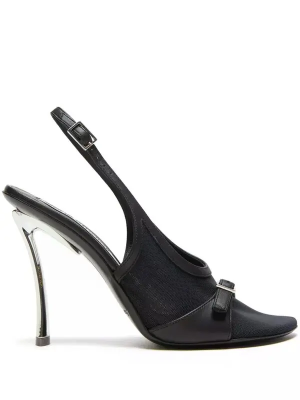 Acne Studios Mesh-panelled Slingback Sandals