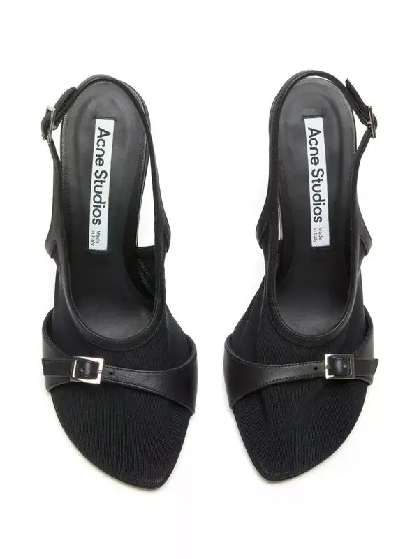 Acne Studios Mesh-panelled Slingback Sandals