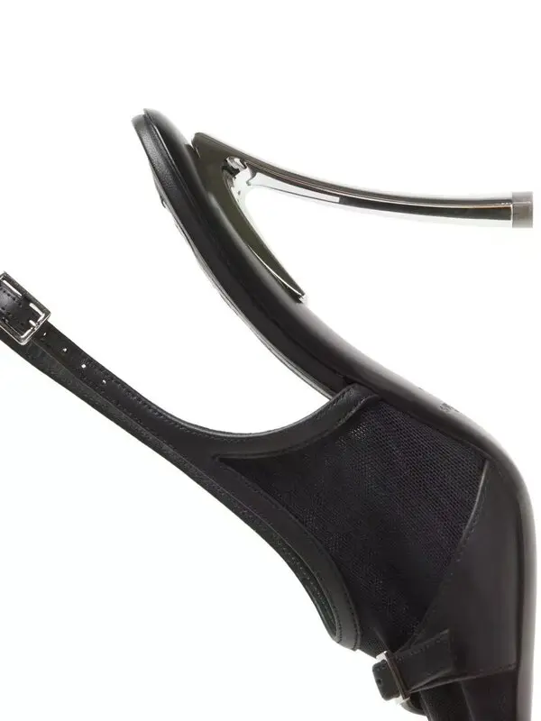 Acne Studios Mesh-panelled Slingback Sandals