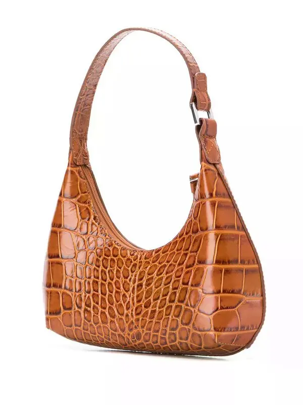 By Far Crocodile-effect Shoulder Bag
