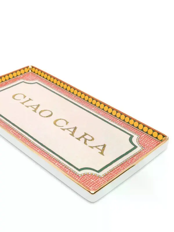 La DoubleJ Ciao Cara Mosaic Porcelain Tray