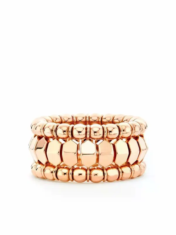 PRAGNELL 18kt Rose Gold Bohemia Ring - Pink