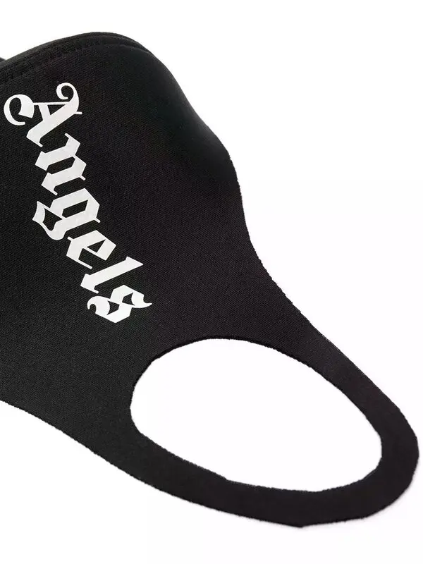 Palm Angels Logo Print Face Mask