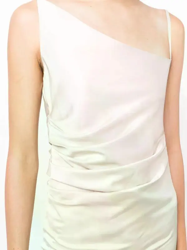 SYSTEM Draped-design Side-slit Dress