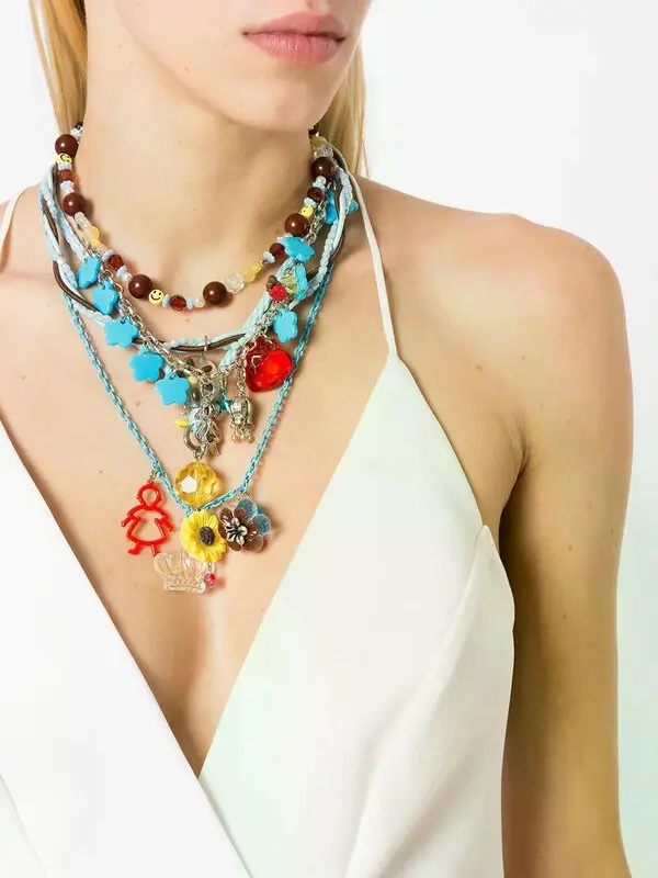 AMIR SLAMA Five-strand Charm Necklace