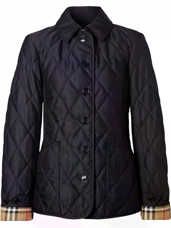 Burberry Diamond-quilted Thermoregulated Jacket - Blue