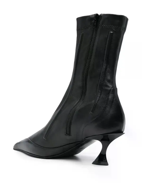 MUGLER 55mm Embossed Leather Boots