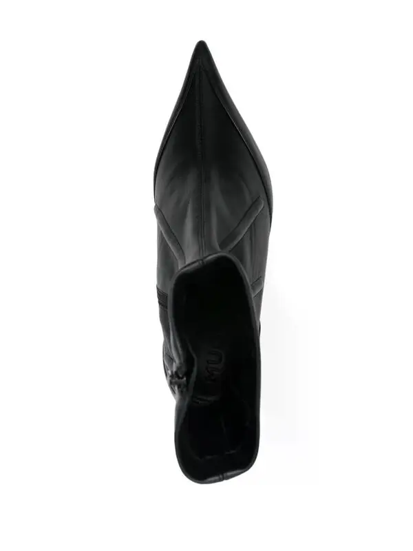 MUGLER 55mm Embossed Leather Boots