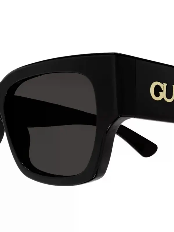 Gucci Logo-print Sunglasses - Black