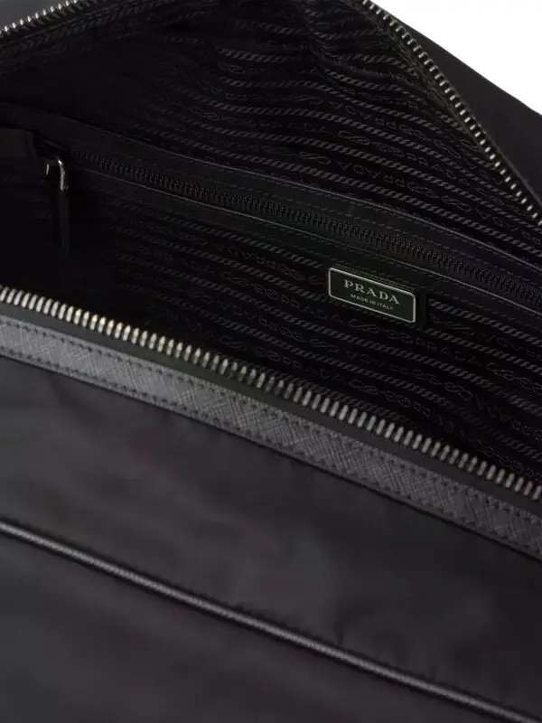 Prada Re-nylon And Saffiano Leather Duffle Bag