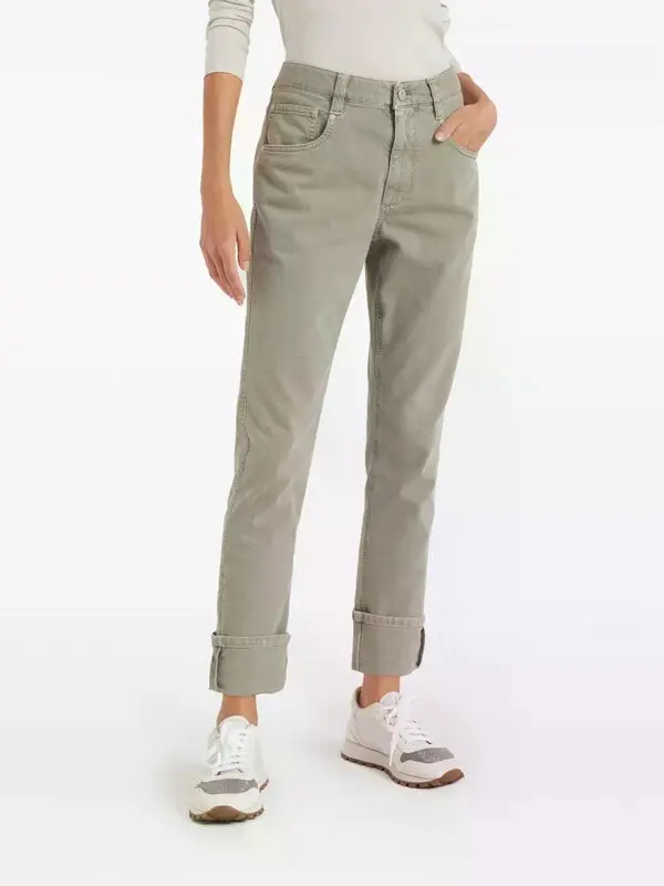 Brunello Cucinelli Monili-chain Mid-rise Straight-leg Jeans