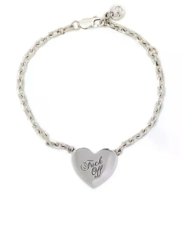 STOLEN GIRLFRIENDS CLUB Warm Welcome Heart-charm Bracelet - Silver