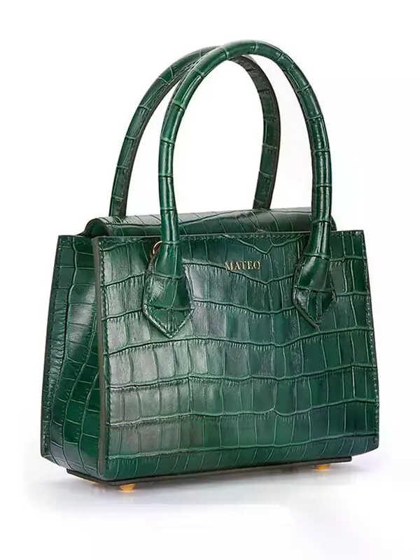 Mateo Diana Croc-effect Leather Tote