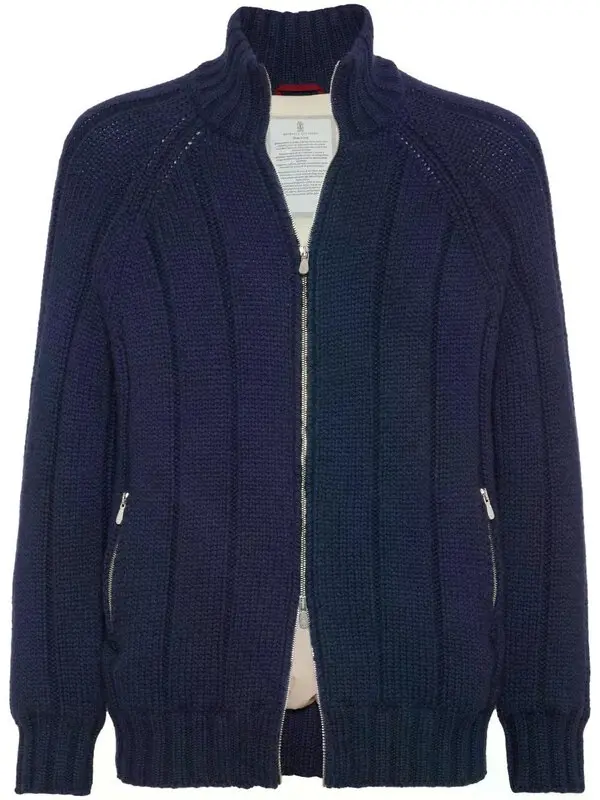 Brunello Cucinelli Ribbed-knit Cashmere Jacket