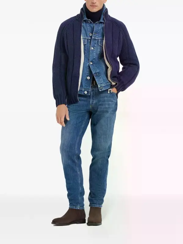 Brunello Cucinelli Ribbed-knit Cashmere Jacket