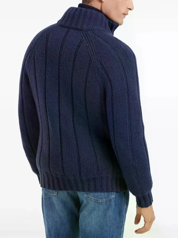 Brunello Cucinelli Ribbed-knit Cashmere Jacket